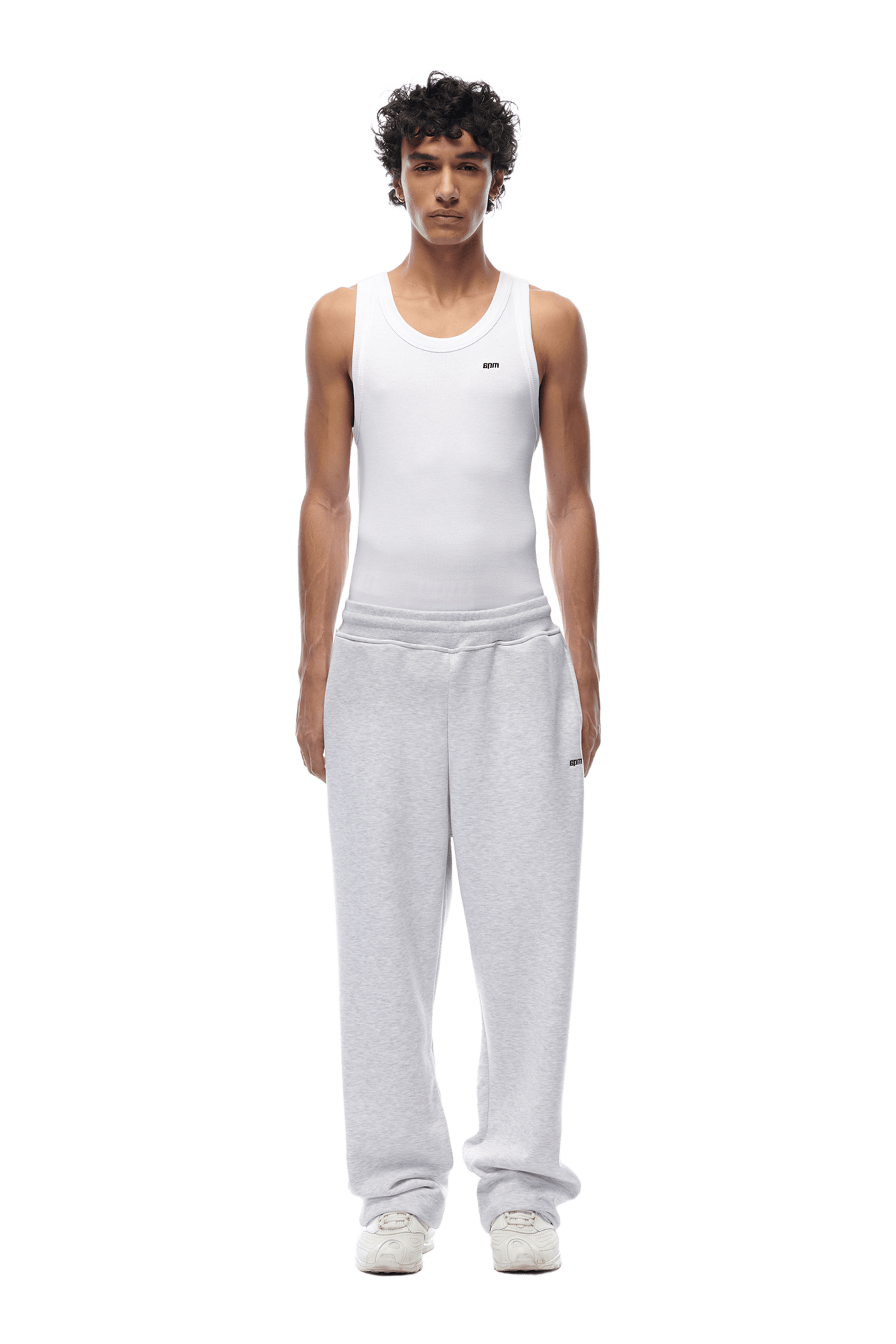 Open Leg Jogger Light Grey